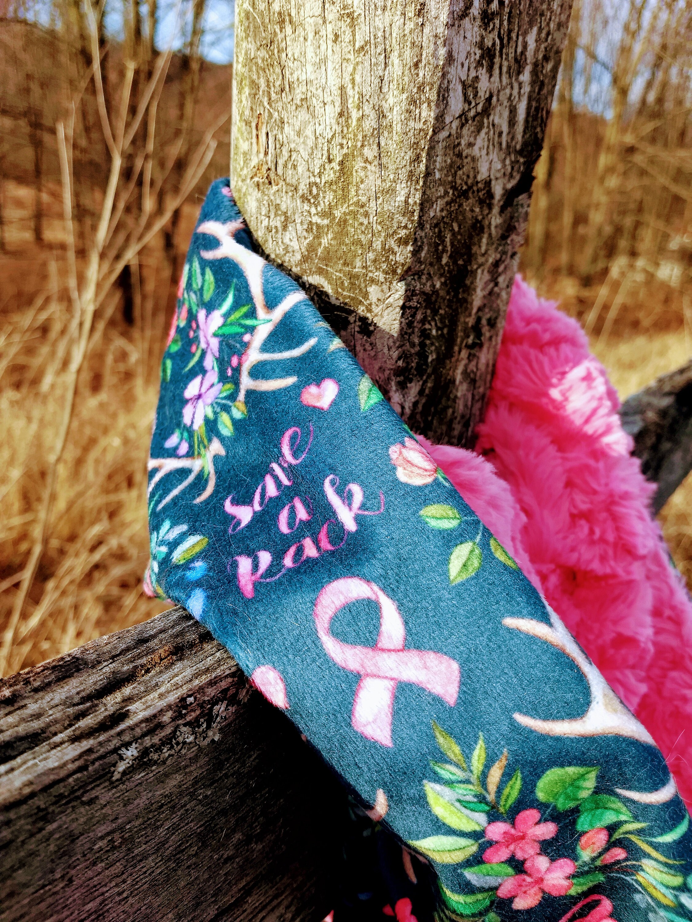 Save A Rack Breast Cancer Awareness Luxe Cuddle Custom Minky - Etsy