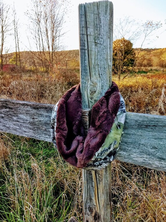 Chestnut Hide & True Timber Camo Luxe Cuddle Minky Infinity | Etsy