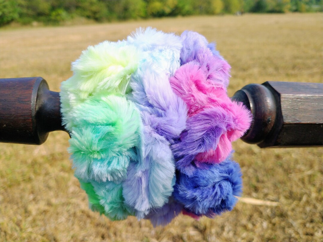 Razzle Dazzled Fireflies & Mermaids Sorbet Luxe Cuddle Minky Scrunchies ...