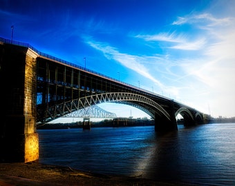 Items similar to Eads Bridge - St. Louis, MO - Vintage Bridge Series ...