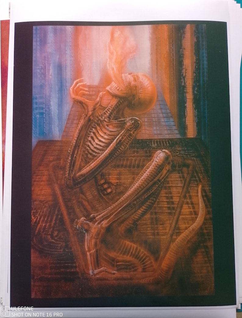 H.R Giger Biomechanical Color #1 A/grade - Etsy