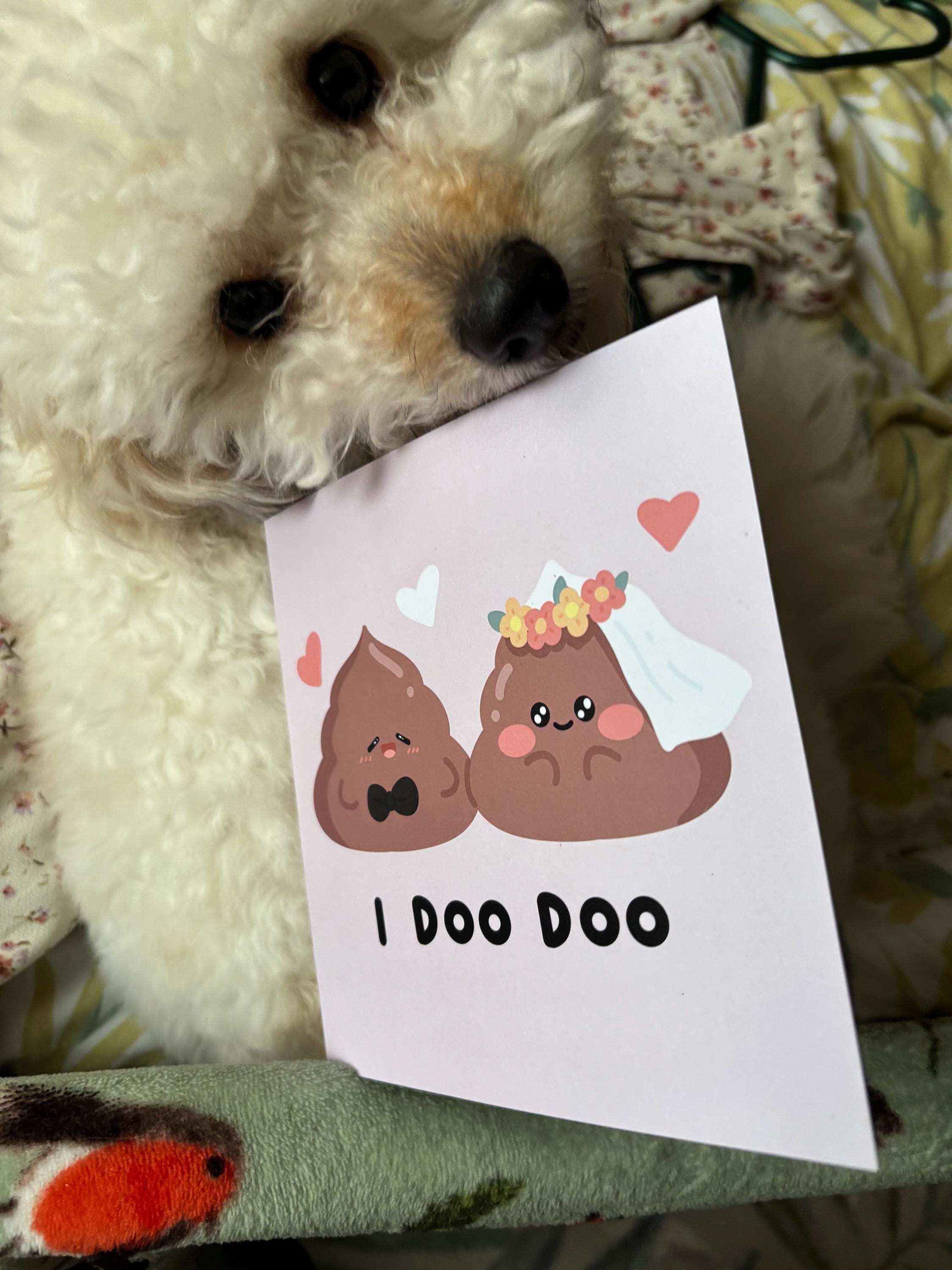 Cute Poop Emoji Card I Doo-doo Valentines Wedding Day Pink Card ...