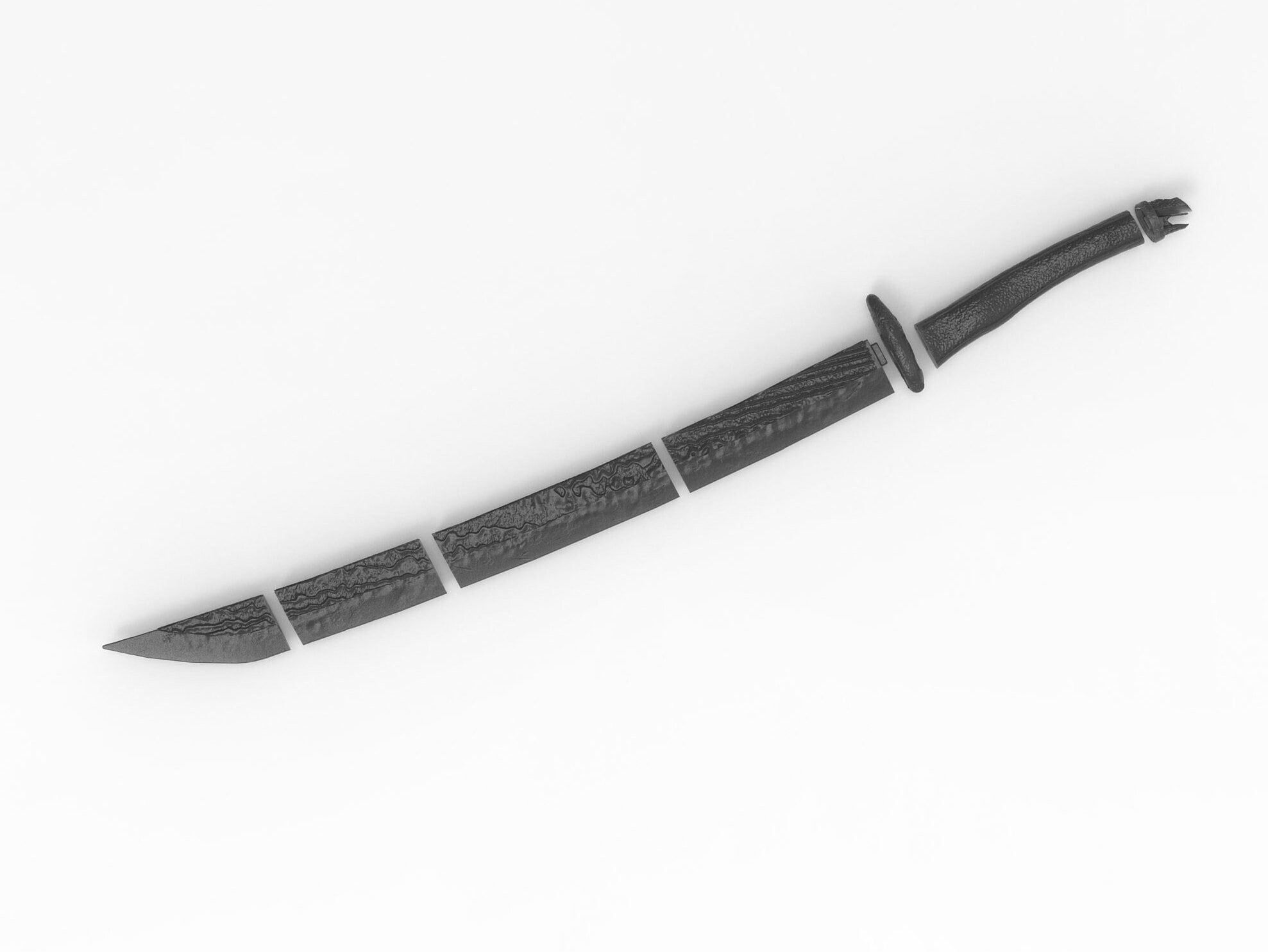 Split Soul Katana Cursed Weapon JJK Prop 3D File - Etsy