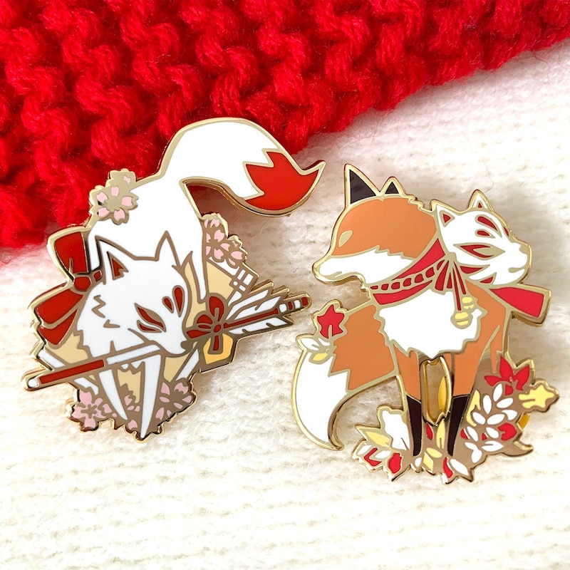 Fox Pin - Etsy