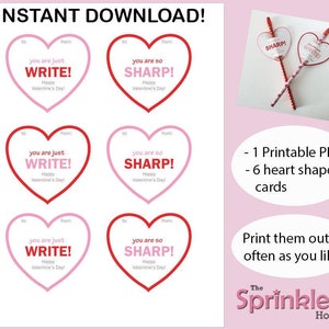 Printable Valentine's Day Cards | Digital Download | Kids Valentines ...