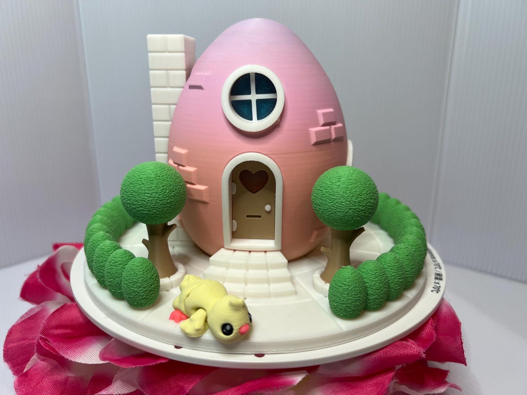 Easter Egg House With Articulating Baby Chick Flexi 3D Printed ...