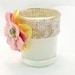 Votive Candle Decorated Votive Paper Flower Candles Home - Etsy