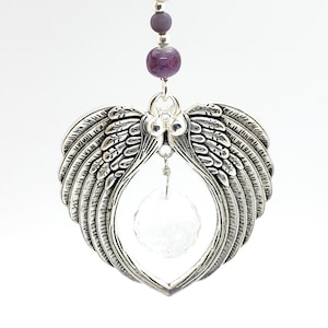 Angel Wings Sun Catcher, Memorial Sympathy Gift, Loss Loving Memory ...