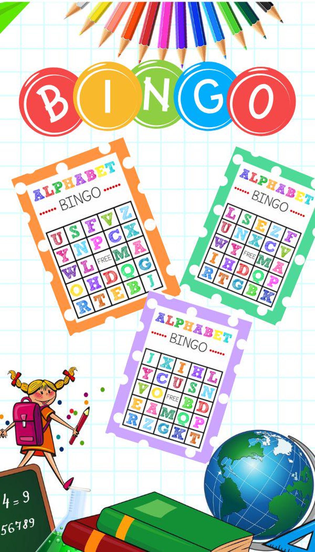 Alphabet Bingo Printable Game | ABC Letter Recognition, Preschool ...