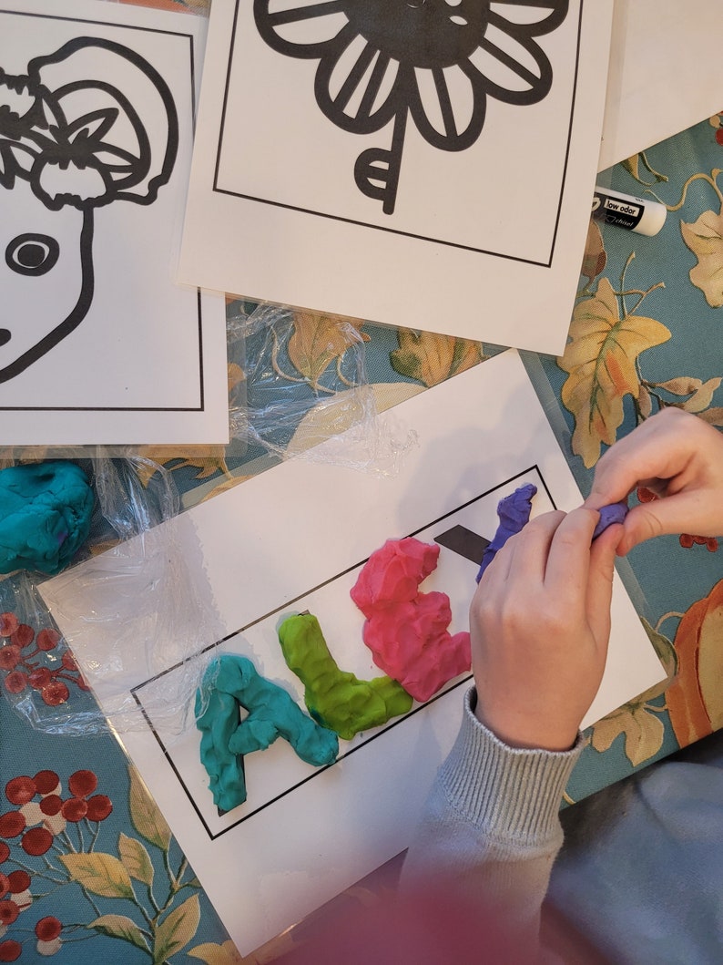 Draw With Playdough. Eco-dough, Non-toxic Play - Etsy