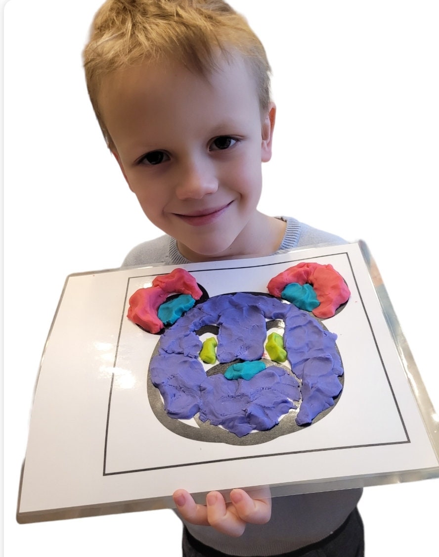 Draw With Playdough. Eco-dough, Non-toxic Play - Etsy