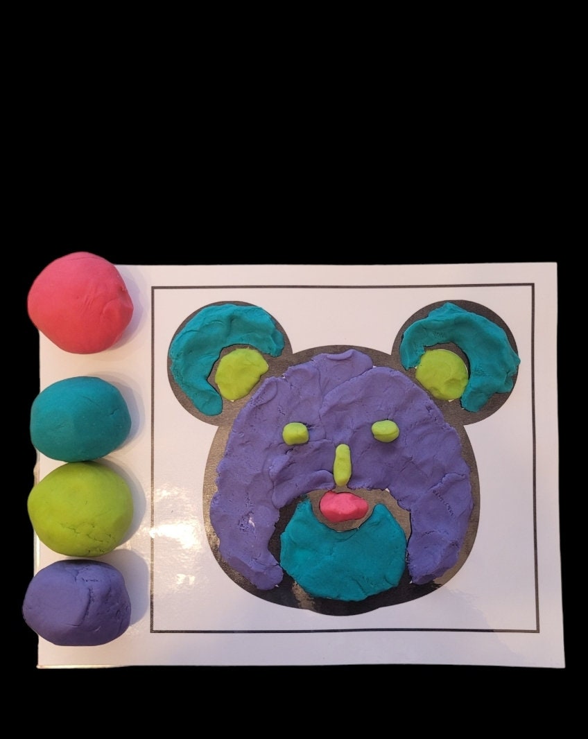 Draw With Playdough. Eco-dough, Non-toxic Play - Etsy