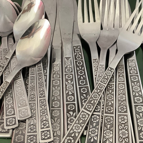 Vintage Daisy Flatware - Etsy