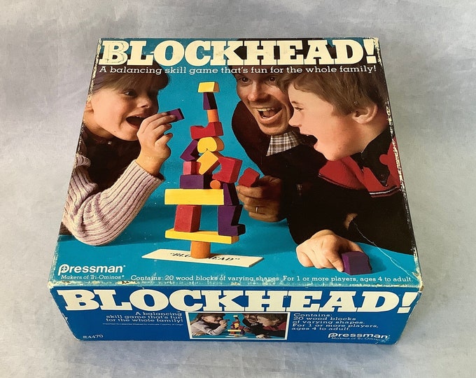 Blockhead A Balancing Skill Game With Colorful Wooden Blocks~ Fun for ...