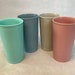 Tupperware Assorted Pastel Tumblers~ Vintage Plastic Drinking Glass Set ...