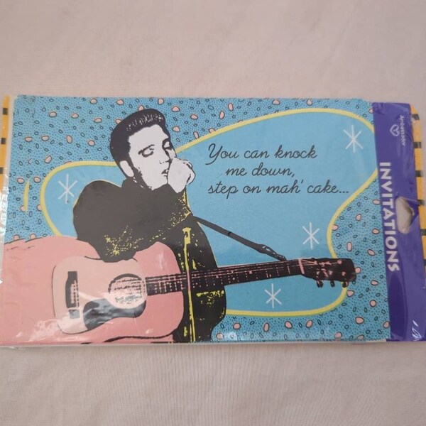 Elvis Presley Party Invitations - Etsy