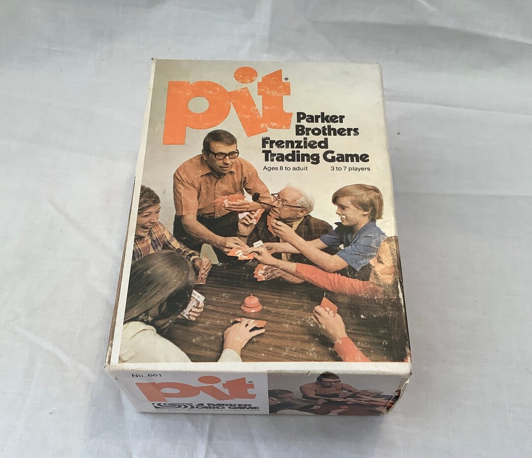 PIT Parker Brothers Vintage Fast-paced Frenzied Card Game~ Corner the ...