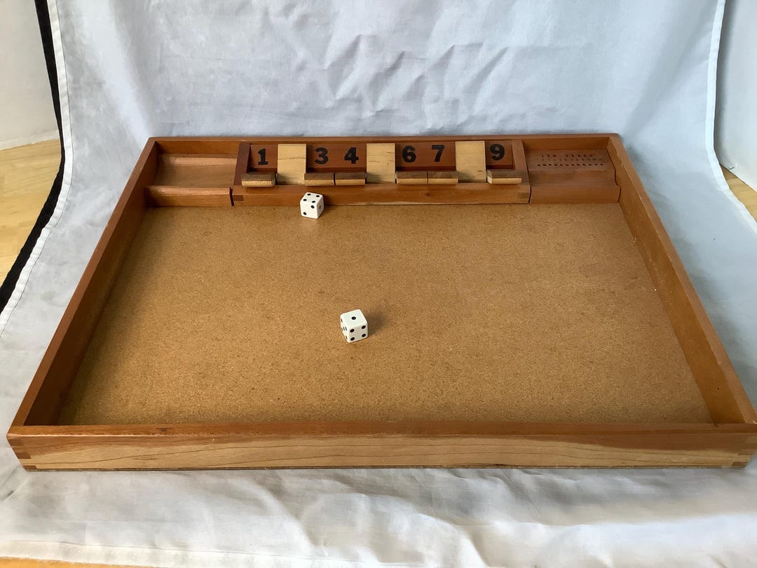 Drueke 9 Number Shut the Box ~ in & Out ~ Canoga ~ Snake Eyes ~ Roll ...