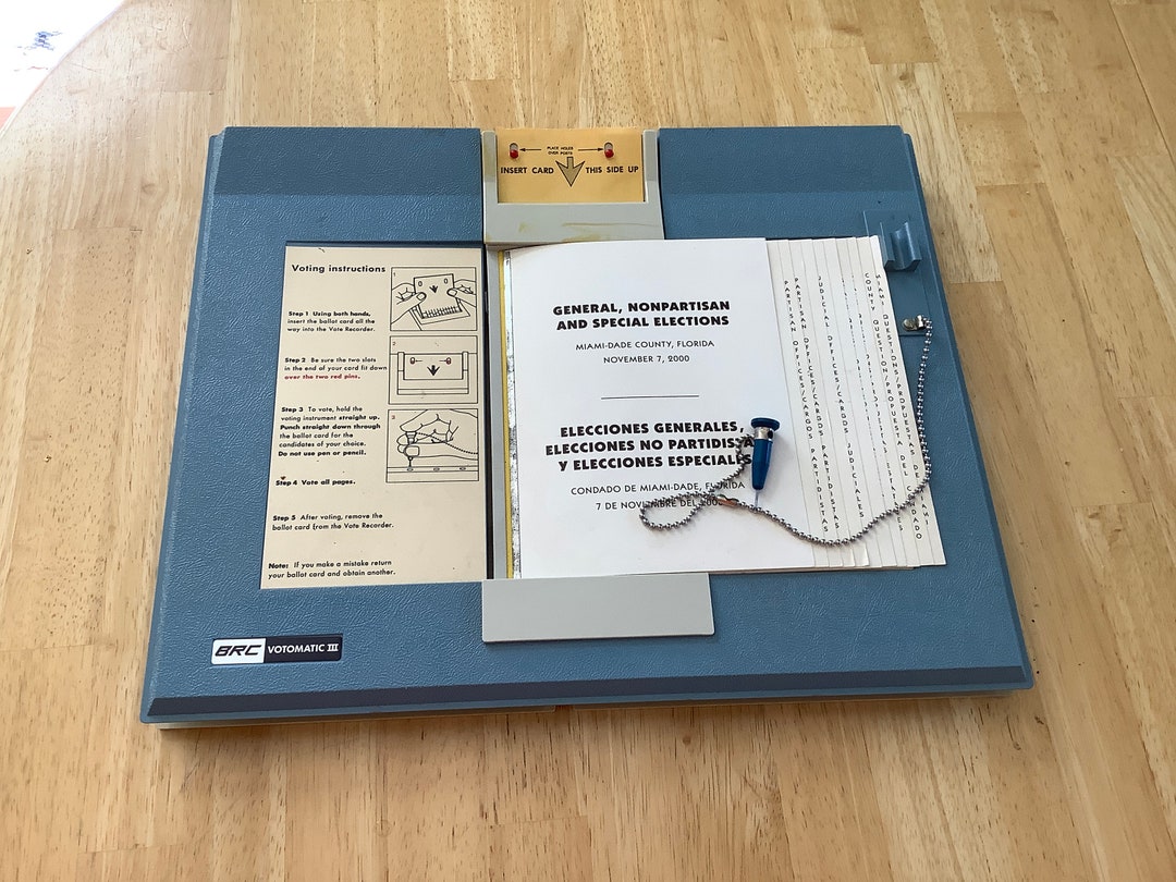 The Hanging Chad Debacle BRC VOTOMATIC the Voting Machine That Started ...