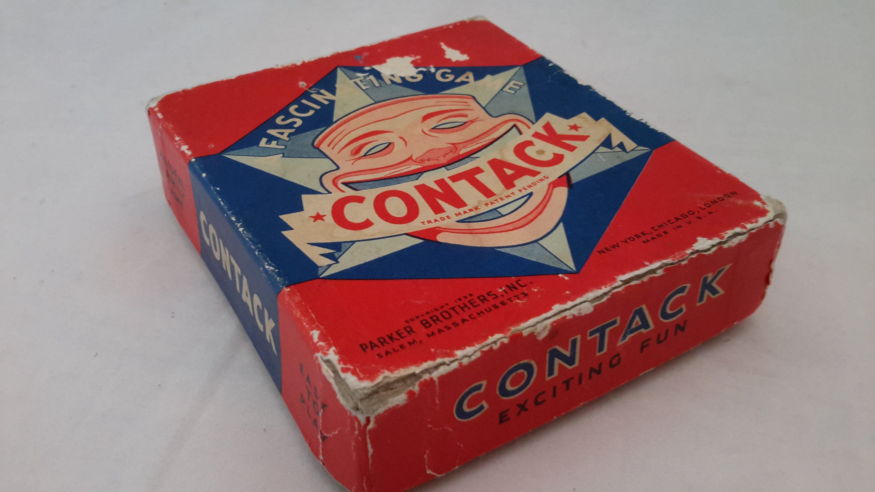 1939 Parker Brothers Contack Tile Game Fascinating Game and Exciting ...