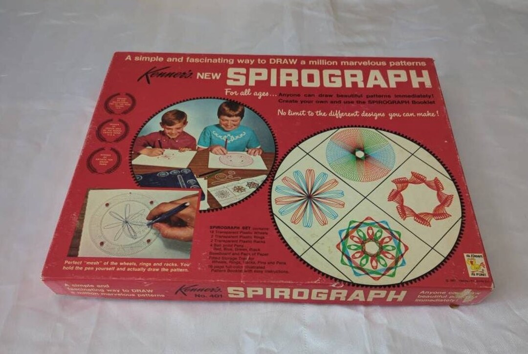 1967 Kenner's 401 New Spirograph for All Ages; A Simple Fascinating Way ...