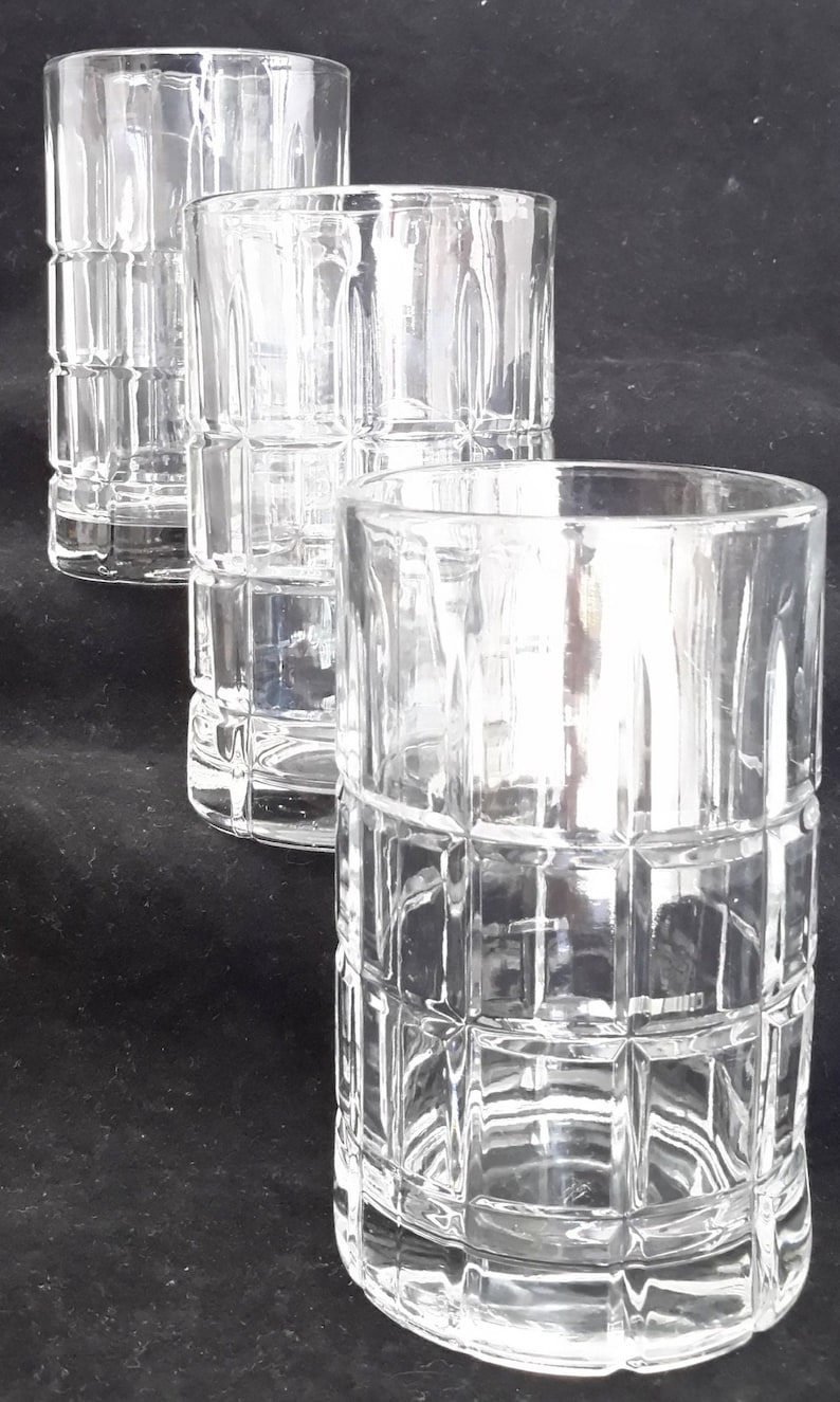 Anchor Hocking TARTAN Manchester Clear Glassware~ Choice of Rocks/juice ...