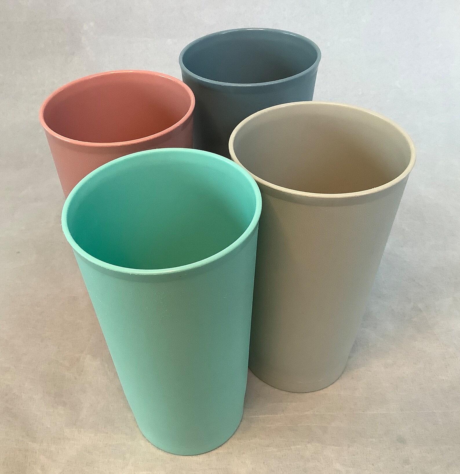 Tupperware Assorted Pastel Tumblers Vintage Plastic Drinking Glass Set ...