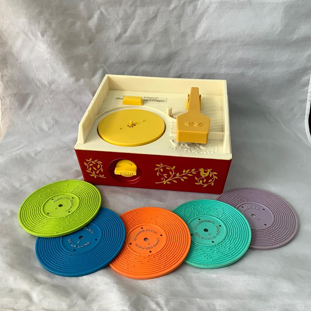 Fisher Price Music Box Record Player~ Vintage Wind up Musical Toy ...