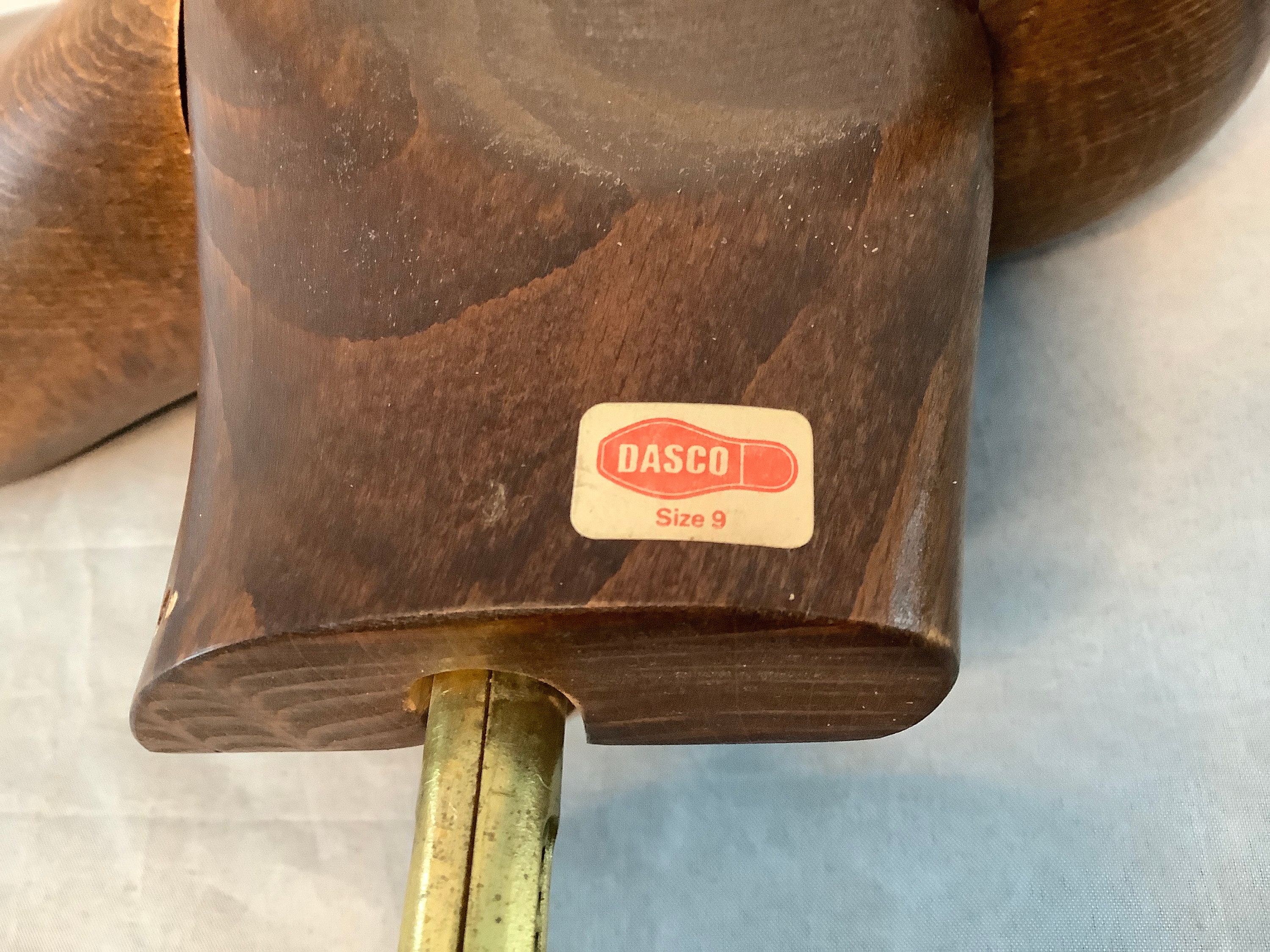 Vintage DASCO Wooden Shoe Trees A Pair of Smooth Dark Wood Spring ...