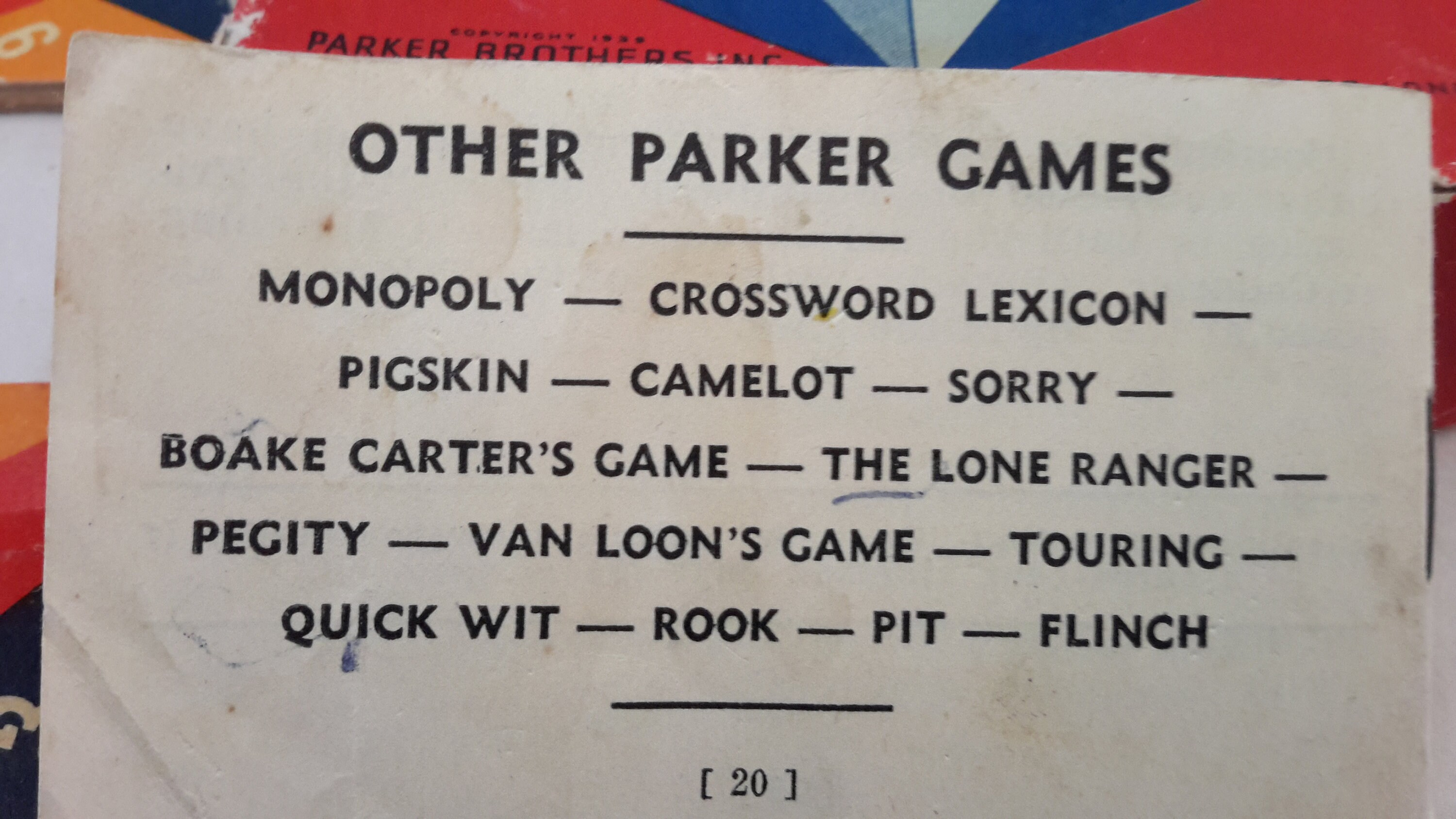 1939 Parker Brothers Contack Tile Game Fascinating Game and Exciting ...