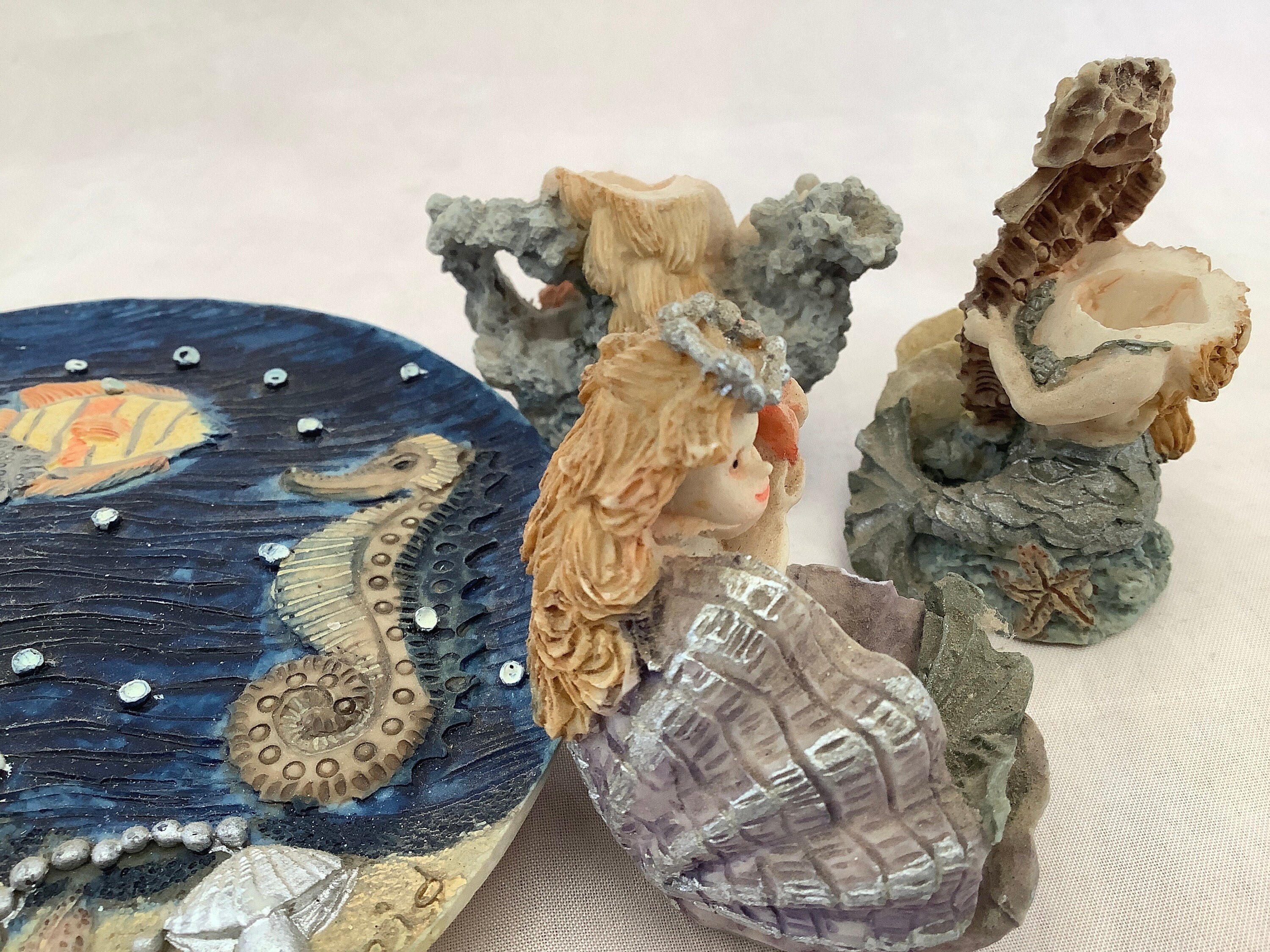 The Three Nymphs Under the Sea Music Playing Mermaids - Etsy