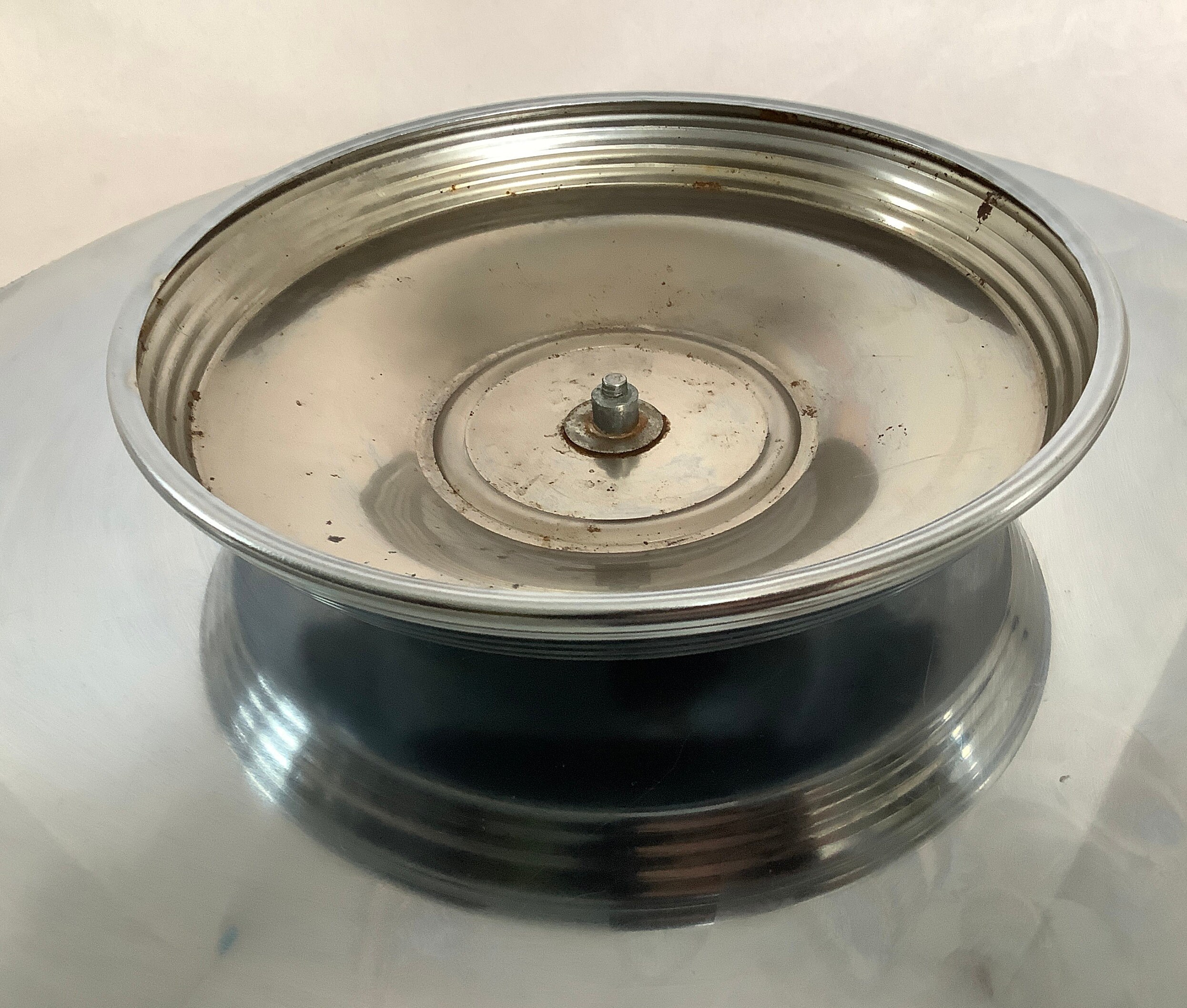 Vintage Shiny Chrome Cake Carrier~ Display Your Baked Creations on This ...