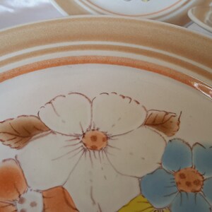 Newcor BARBARA Pattern Stoneware 1986 Vintage Dinnerware Retro Mod ...