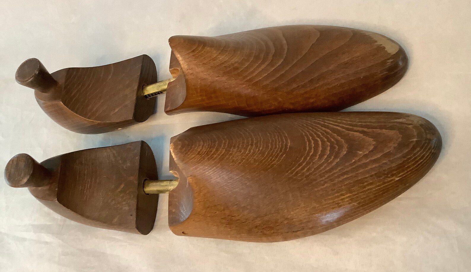Vintage DASCO Wooden Shoe Trees~ A Pair of Smooth Dark Wood Spring ...
