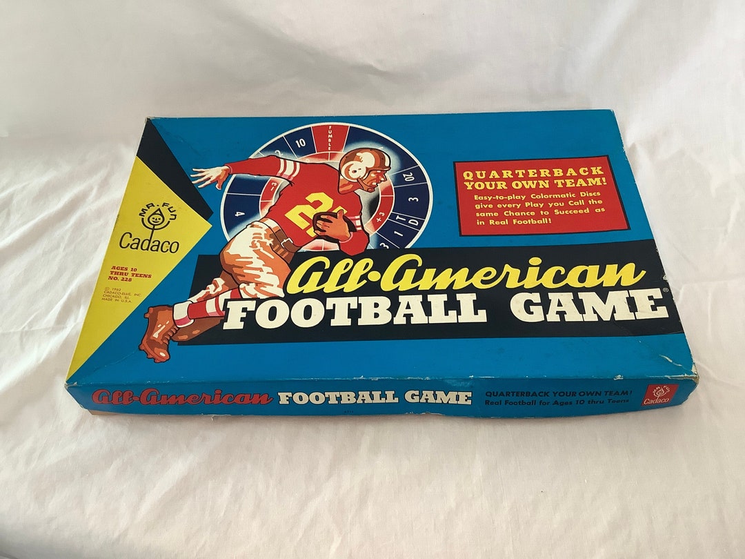 CADECO All American Football Game~ Mr. Fun Vintage Cadaco Sports Game ...