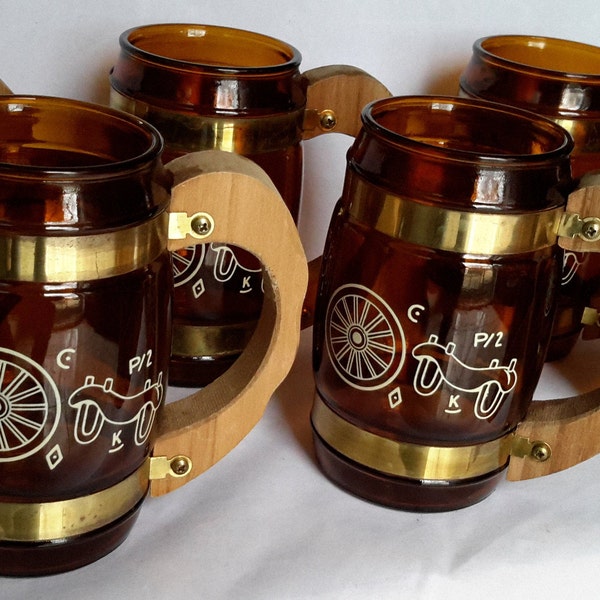 Glass Barrel Mugs - Etsy