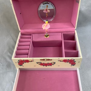 Ballerina Musical Jewelry Box Twirling Dancing Girl in Pink the San ...