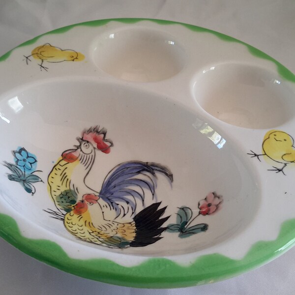 Antique Chicken Bowl - Etsy