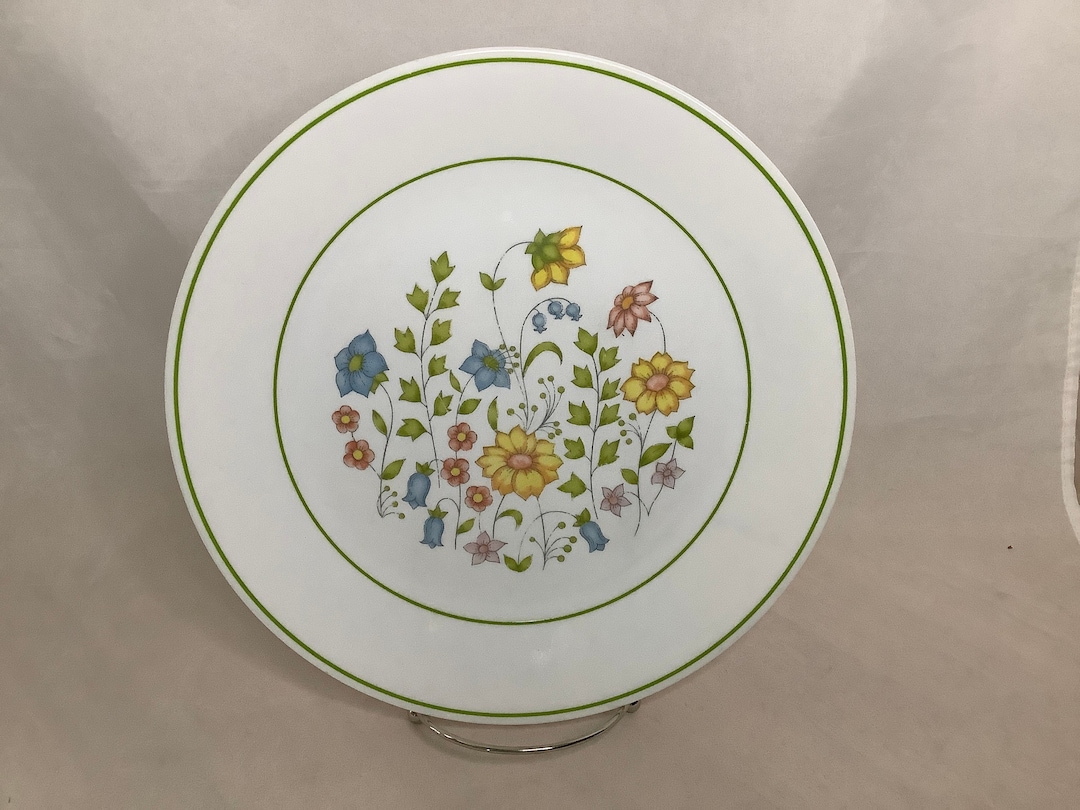 Vintage Corelle MEADOW Livingware Expressions Dinner Plate or Salad ...
