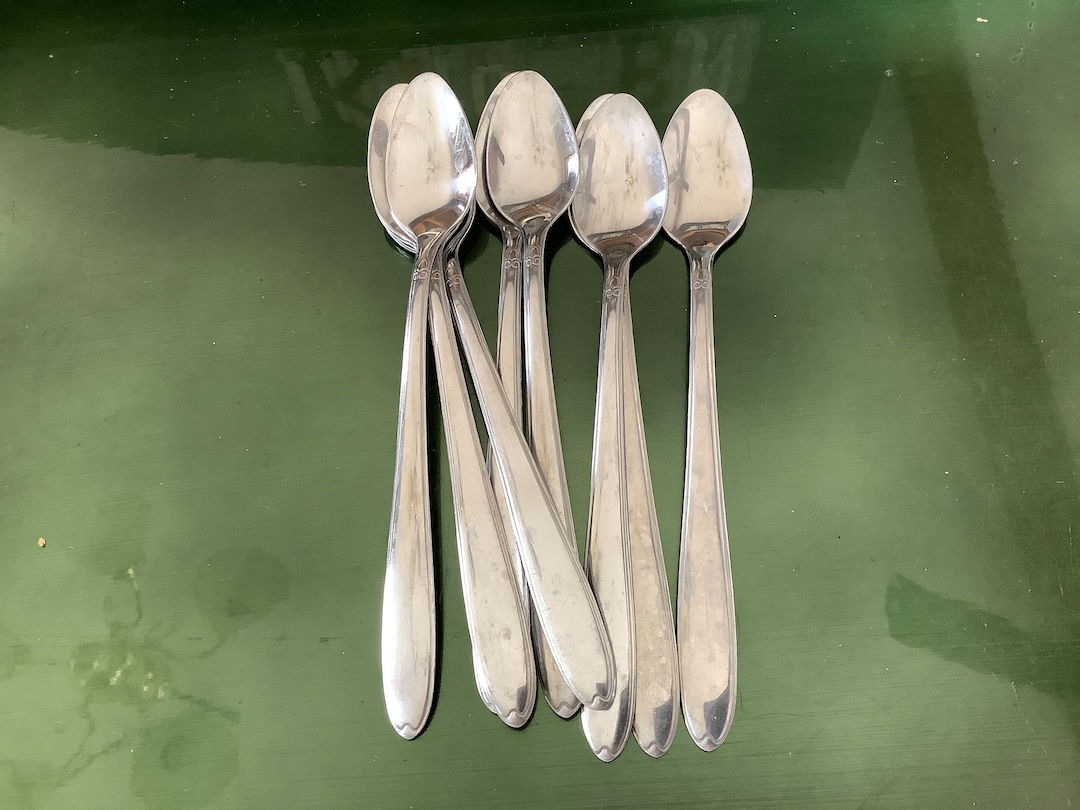 Old Fashioned Simplistic Art Deco Design Soda Fountain Spoons 12 ...