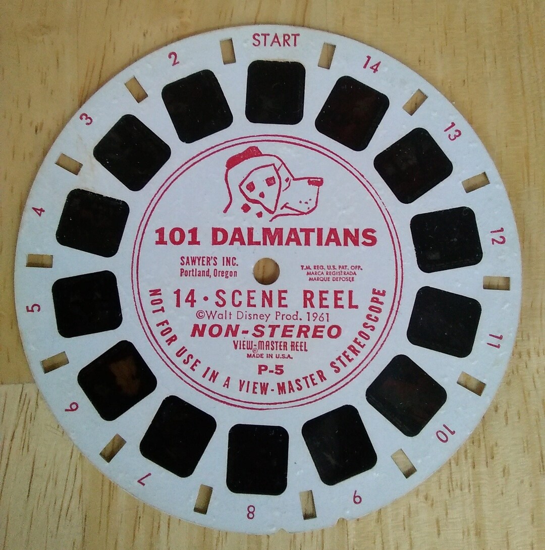 Vintage Disney View Master Reels Sawyers Non Stereo Reels Five Disney Favorites Bambi Lady