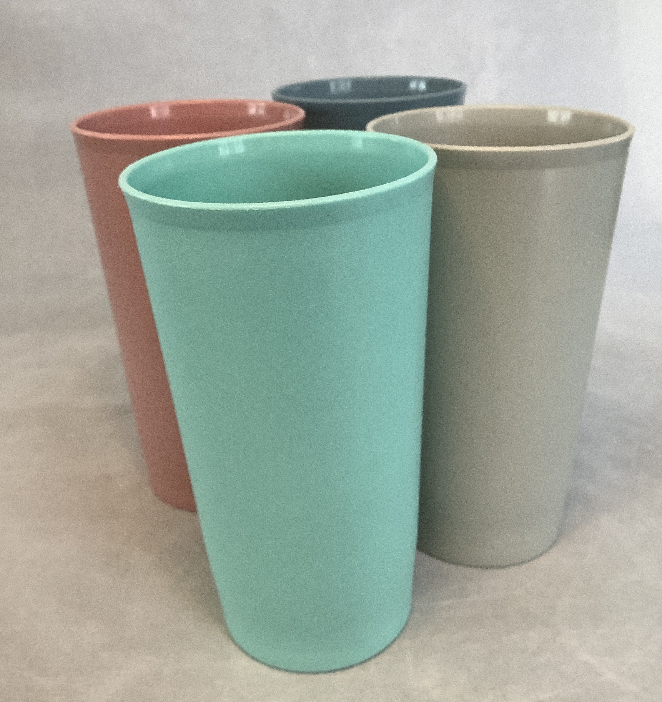 Tupperware Assorted Pastel Tumblers~ Vintage Plastic Drinking Glass Set ...
