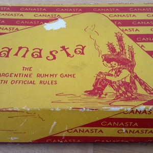 CANASTA the New Argentine Rummy Game With Official Rules Score Sheets ...