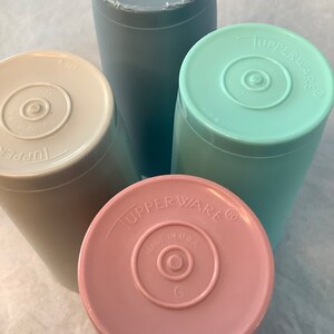 Tupperware Assorted Pastel Tumblers~ Vintage Plastic Drinking Glass Set ...
