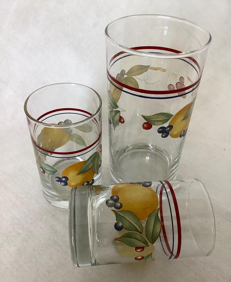Corelle Abundance Glassware~ Choice of Tall Tumbler or Smaller Juice ...