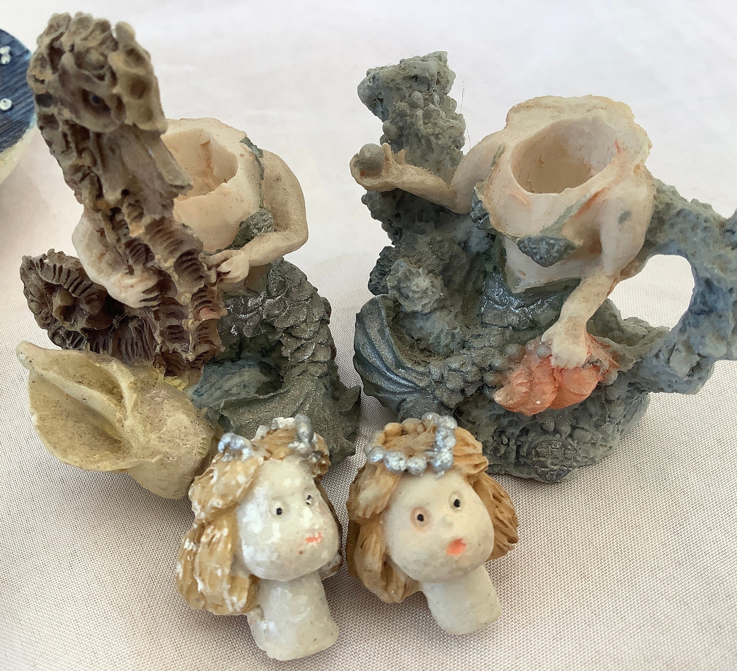 The Three Nymphs Under the Sea Music Playing Mermaids - Etsy