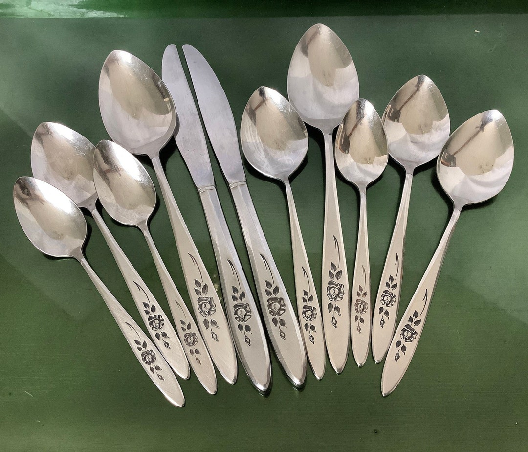 ROSE SHADOW Community Stainless Flatware by Oneida Silver~ Replacement ...