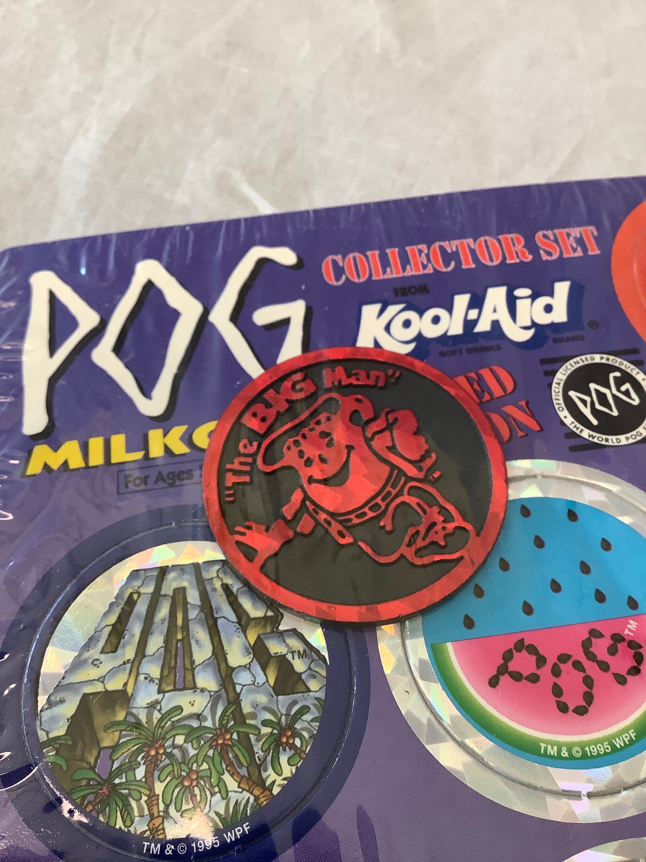 Vintage 1990s POGS Collectible Milk Caps Kool-aid Collector Set Limited ...