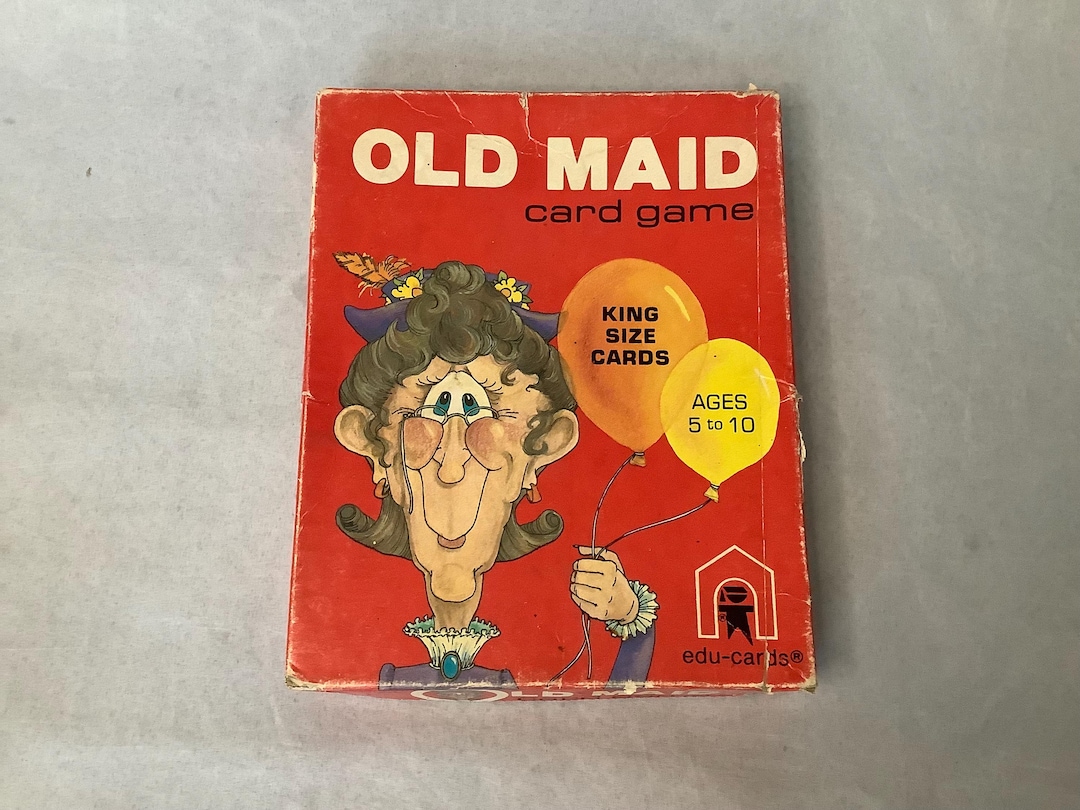Old Maid Childrens Card Game Circus Themed Vintage Matching Card Game ...