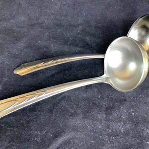 Vintage EKCO Geo Chevron Stainless Flatware and Serving Pieces~ Choice ...